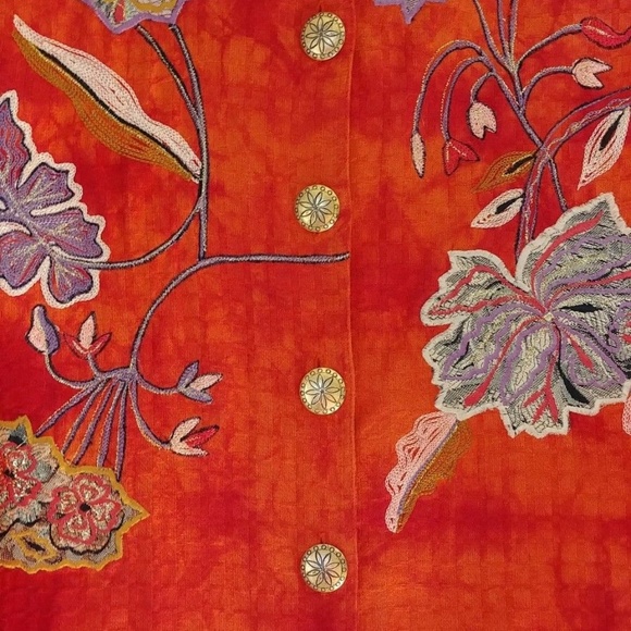 Alex Kim | Jackets & Coats | Alex Kim Embroidered Art Floral Blazer ...